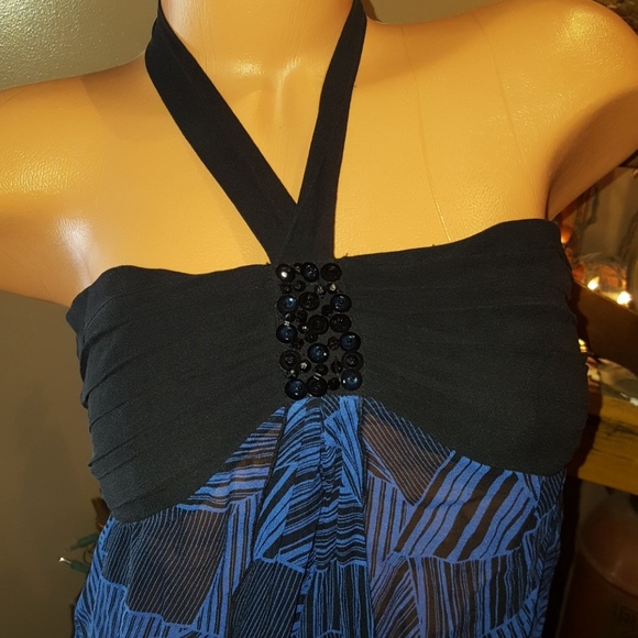 bebe | Tops | Bebe Silk Abstract Tie Back Tube Top M | Poshmark